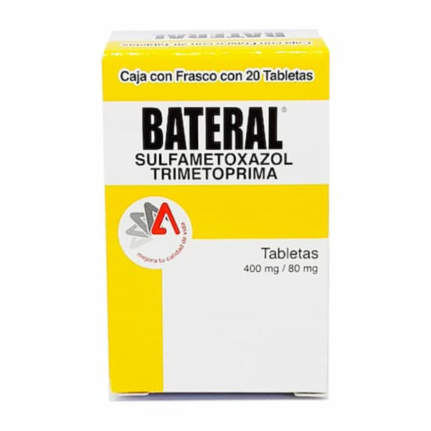 Bateral Sulfametoxazol/Trimetoprima 400/80 Mg 20 Tabletas Genérico All ...