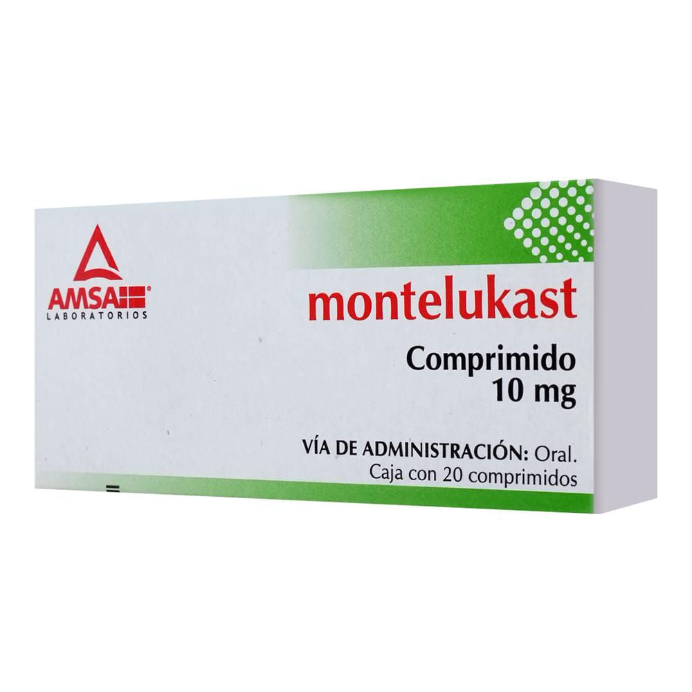 Montelukast 10 Mg 20 Comprimidos Genérico Amsa – Farmacia Coyoacán