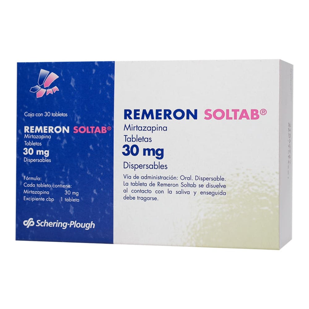 Remeron Soltab 30 Mg 30 Tabletas – Farmacia Coyoacán
