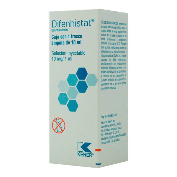 Difenhidramina 10 Mg/1 Ml Solución Inyectable – Farmacia Coyoacán