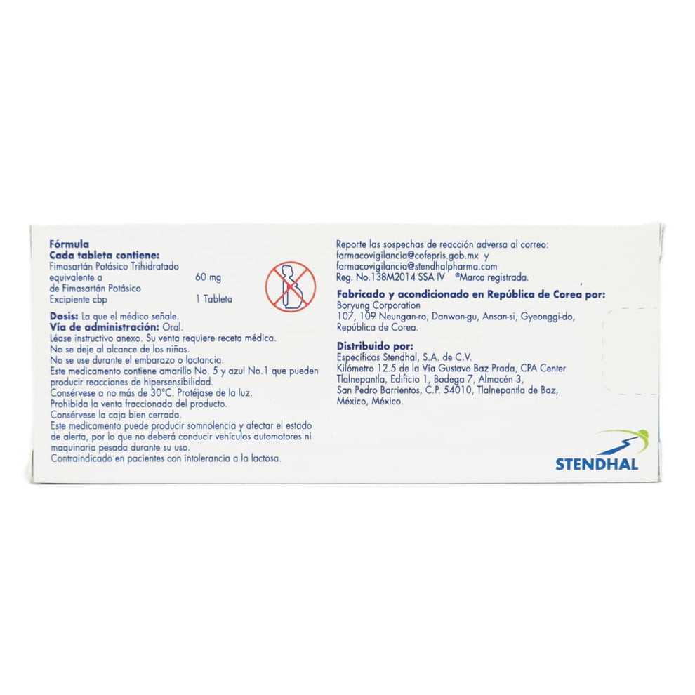 Arahkor Stendhal Fimasartán 60 mg Caja Con 30 Tabletas – Farmacia Coyoacán