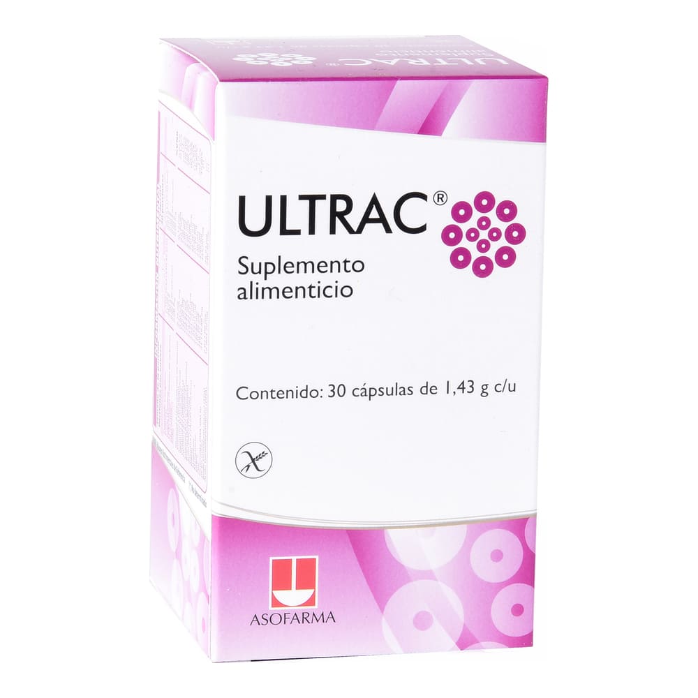 Ultrac 1.43 G Suplemento Alimenticio 30 Cápsulas – Farmacia Coyoacán