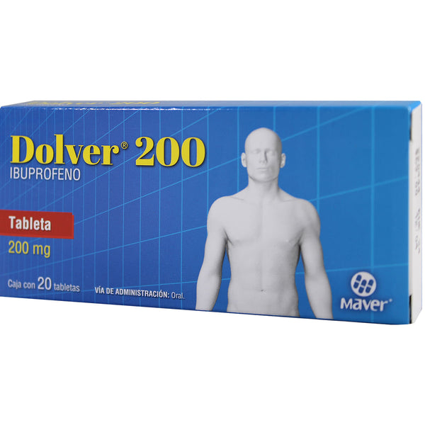 Dolver Ibuprofeno 200 Mg 20 Tabletas Genérico Maver – Farmacia Coyoacán