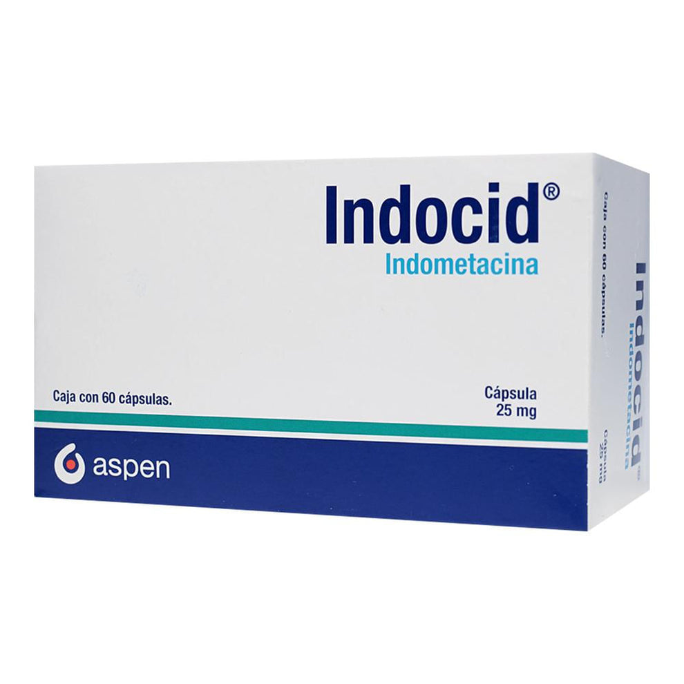 Indocid 25 Mg 60 Cápsulas – Farmacia Coyoacán