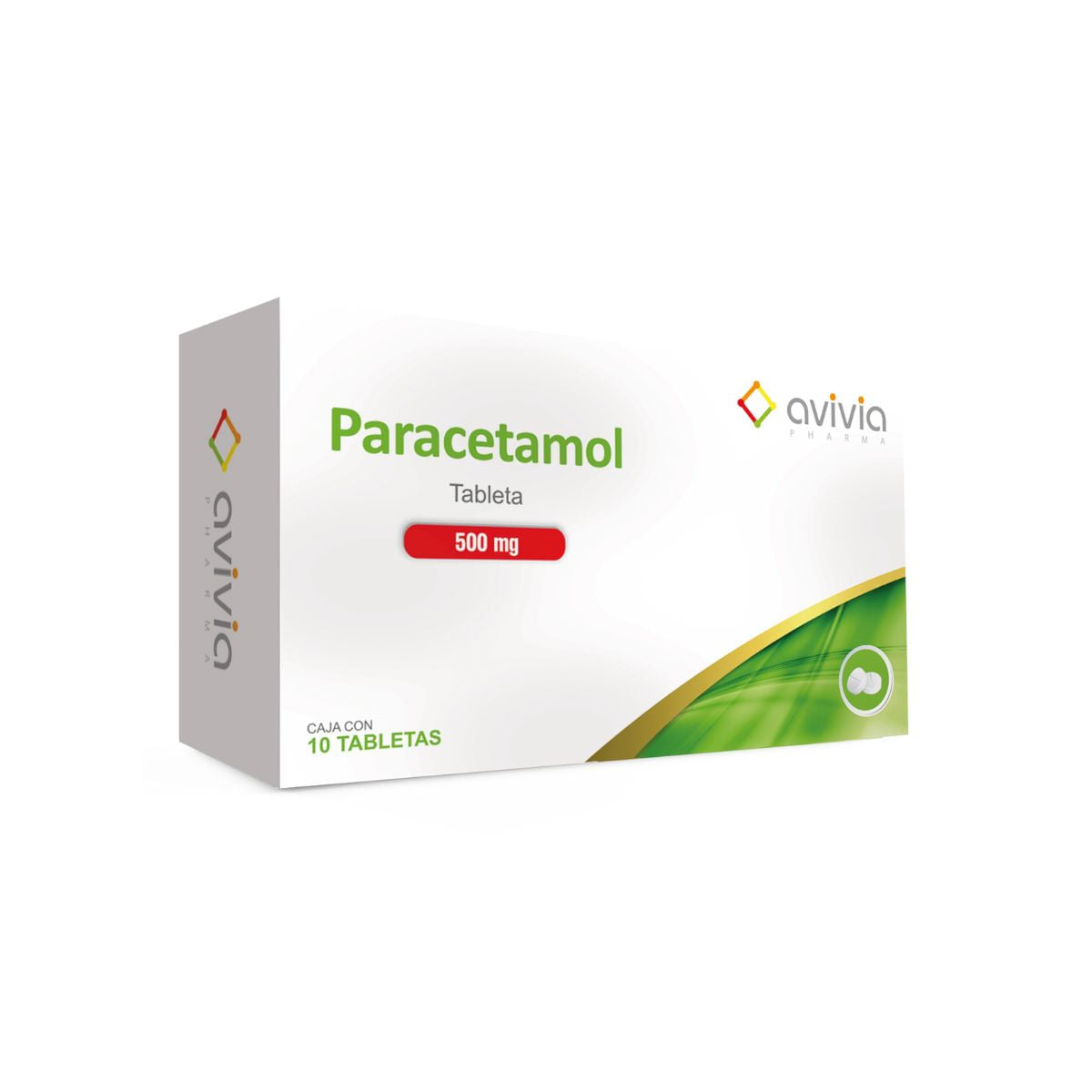 Paracetamol 500 Mg 10 Tabletas Genérico Avivia – Farmacia Coyoacán