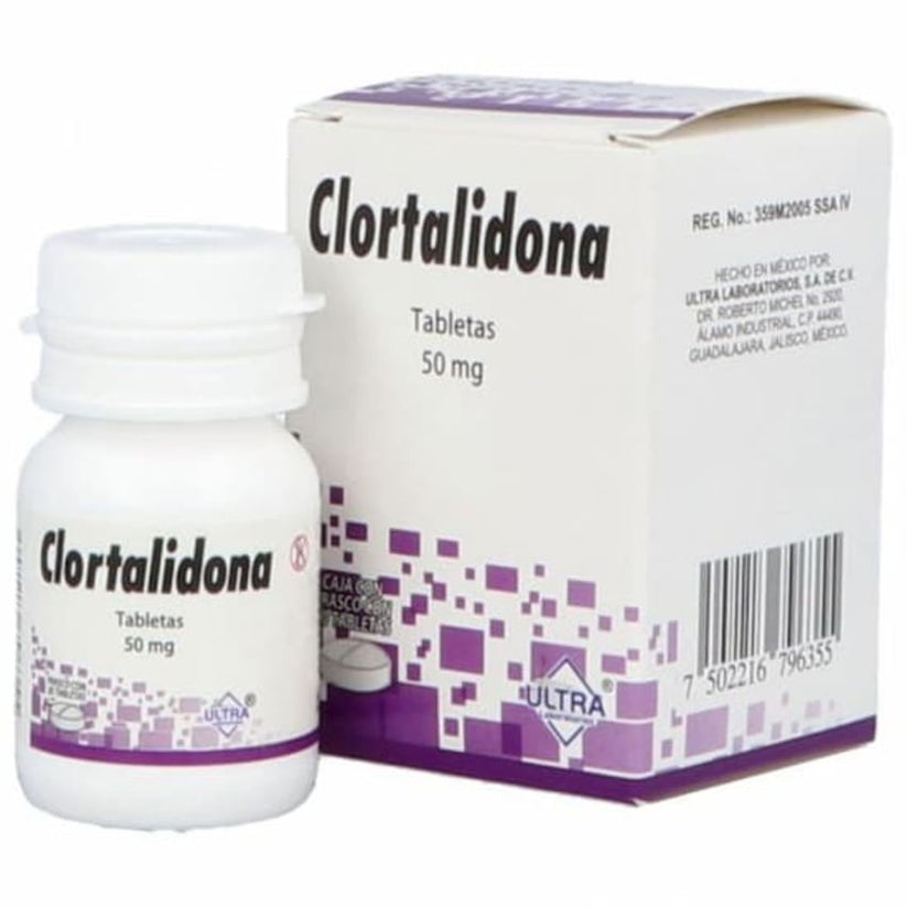 Clortalidona 50 Mg 20 Tabletas Genérico Ultra Lab – Farmacia Coyoacán