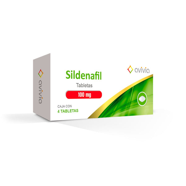 Sildenafil 100 Mg 4 Tabletas Genérico Avivia – Farmacia Coyoacán