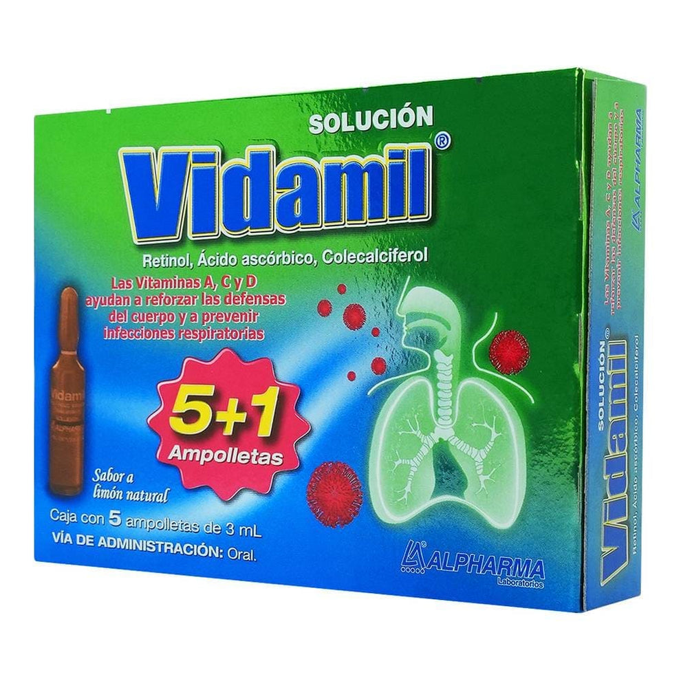Vidamil Limón Oral 5 Ampolletas 3 Ml – Farmacia Coyoacán