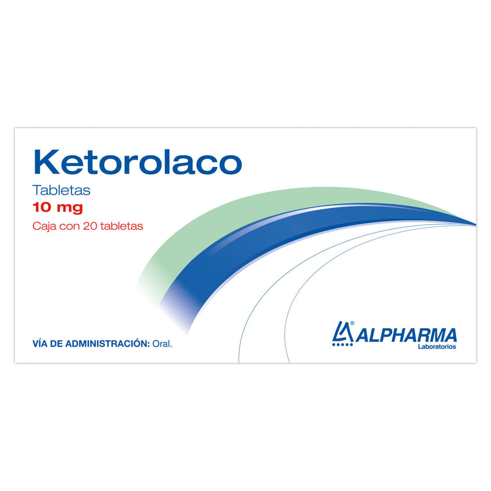 Ketorolaco 10 Mg 20 Tabletas Genérico Alpharma – Farmacia Coyoacán