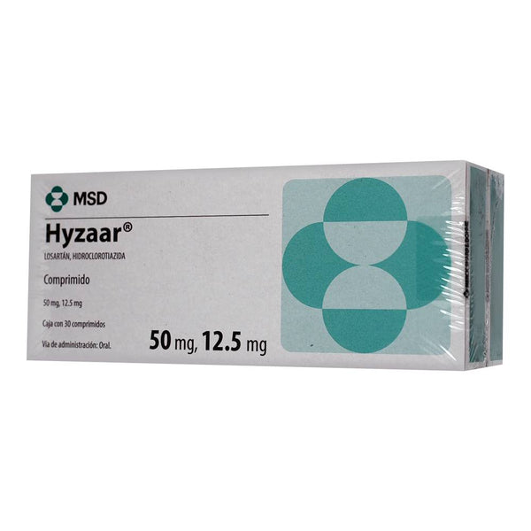 Hyzaar 50/12.5 Mg 30 Tabletas 2X1 – Farmacia Coyoacán