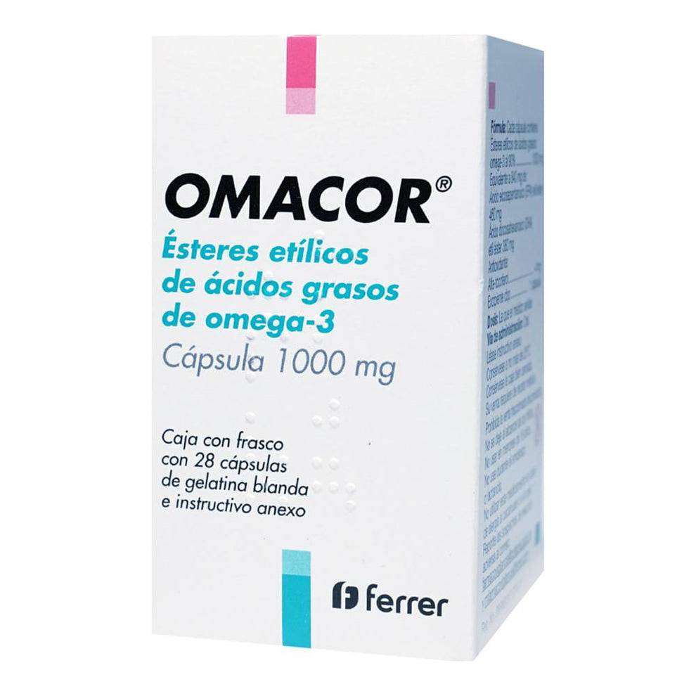 Omacor 1000 Mg 28 Cápsulas – Farmacia Coyoacán
