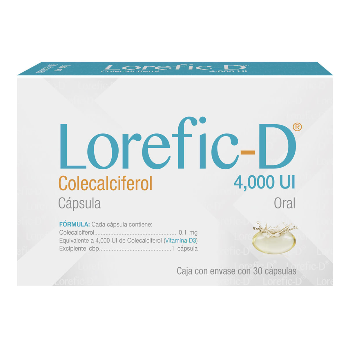 Lorefic-D Colecalciferol Progela 4,000 UI Caja Con 30 Cápsulas Genéric ...