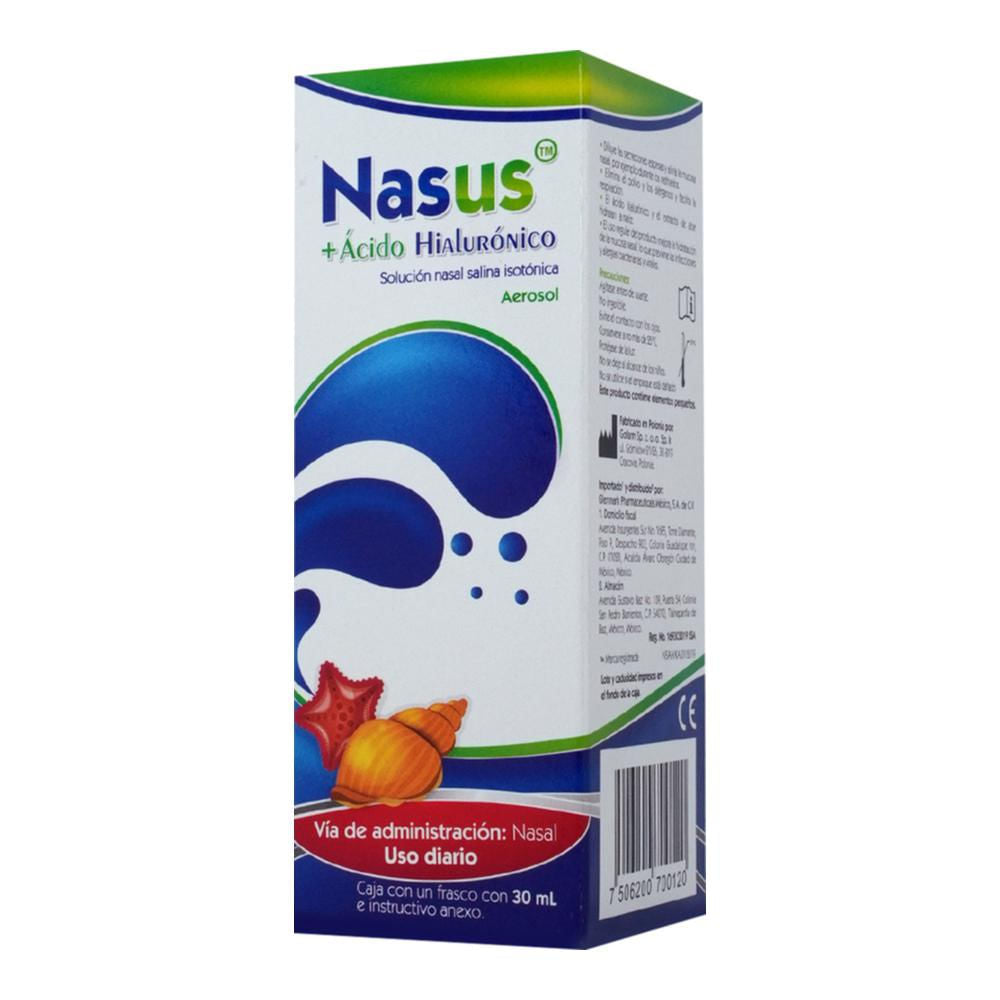 Nasus + Ácido Hialurónico Solución Nasal Aerosol 30 Ml – Farmacia Coyoacán