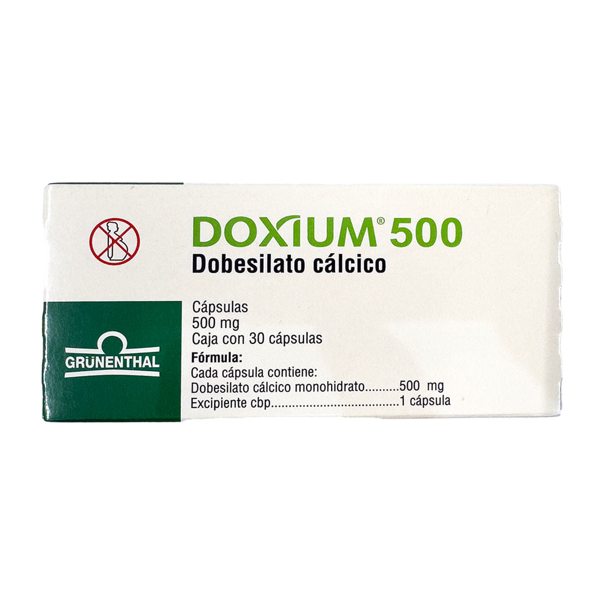 Doxium 500 Grunenthal Dobesilato Cálcico 500 mg 2 Pack Caja Con 30 Cáp ...