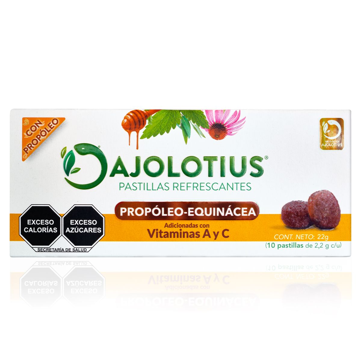 Pastillas Ajolotius Propóleo-Equinácea 10 Piezas – Farmacia Coyoacán