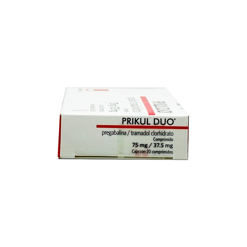 Prikul Duo Pregabalina / Tramadol Clorhidrato 75 mg / 37.5 mg Caja Con ...