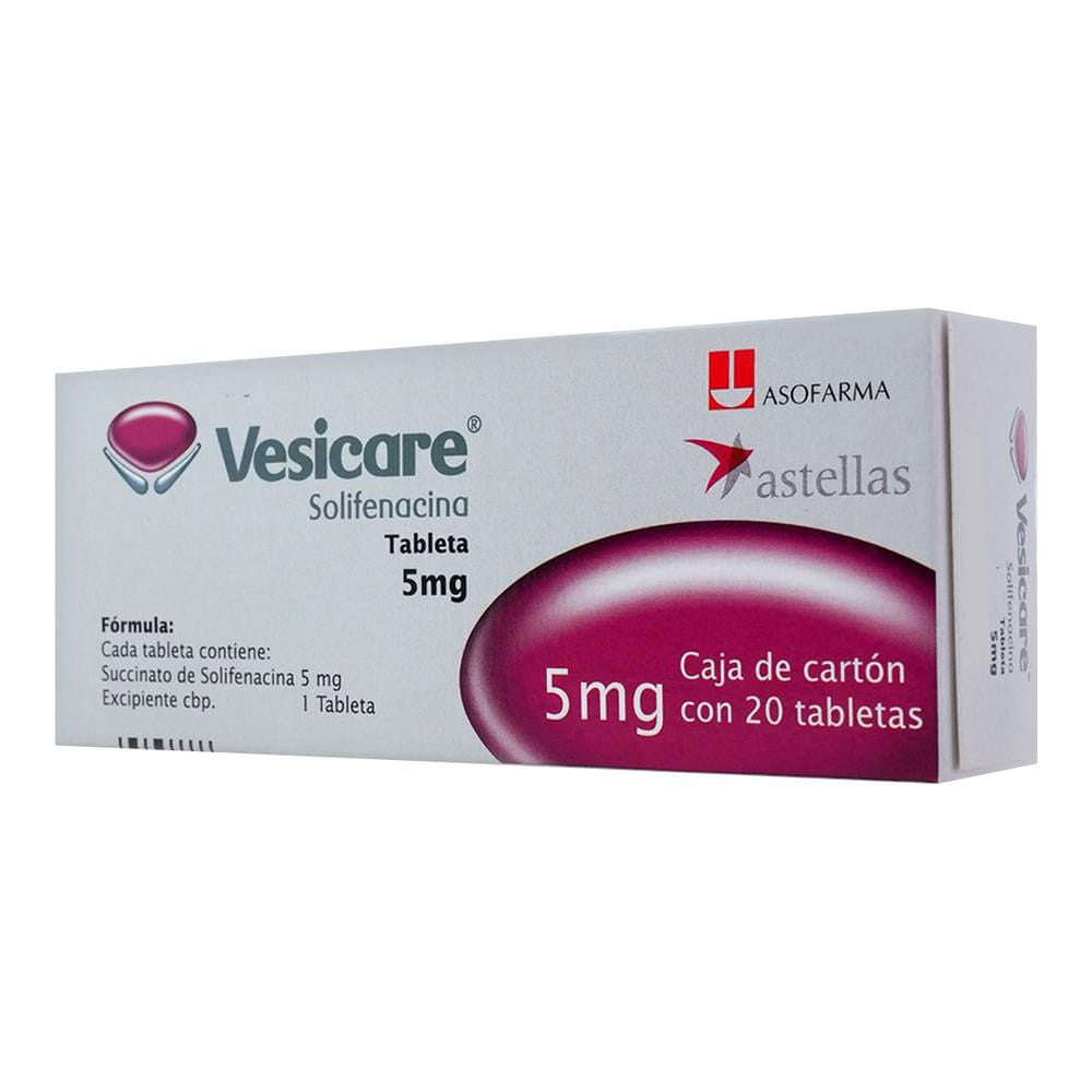 Vesicare 20 Tabletas Recubiertas 5 Mg – Farmacia Coyoacán