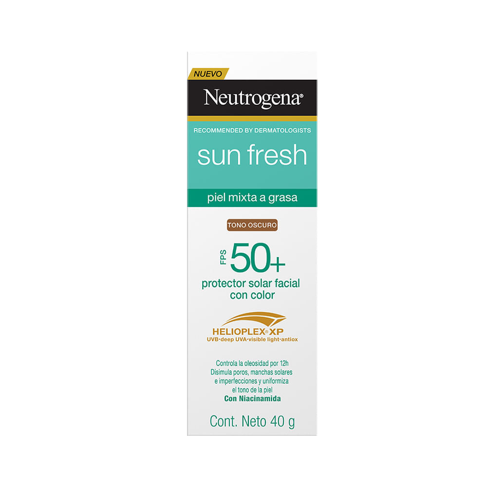 Bloqueador Neutrogena Sun Fresh Tono Oscuro FPS 50 40 G – Farmacia Coyoacán