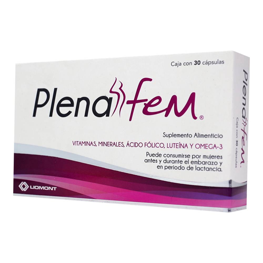 Plenafem Suplemento Alimenticio 30 Cápsulas – Farmacia Coyoacán