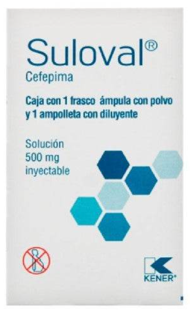 Cefepima 500 Mg Solución Inyectable 5 Ml Frasco Ámpula Genérico Kener ...